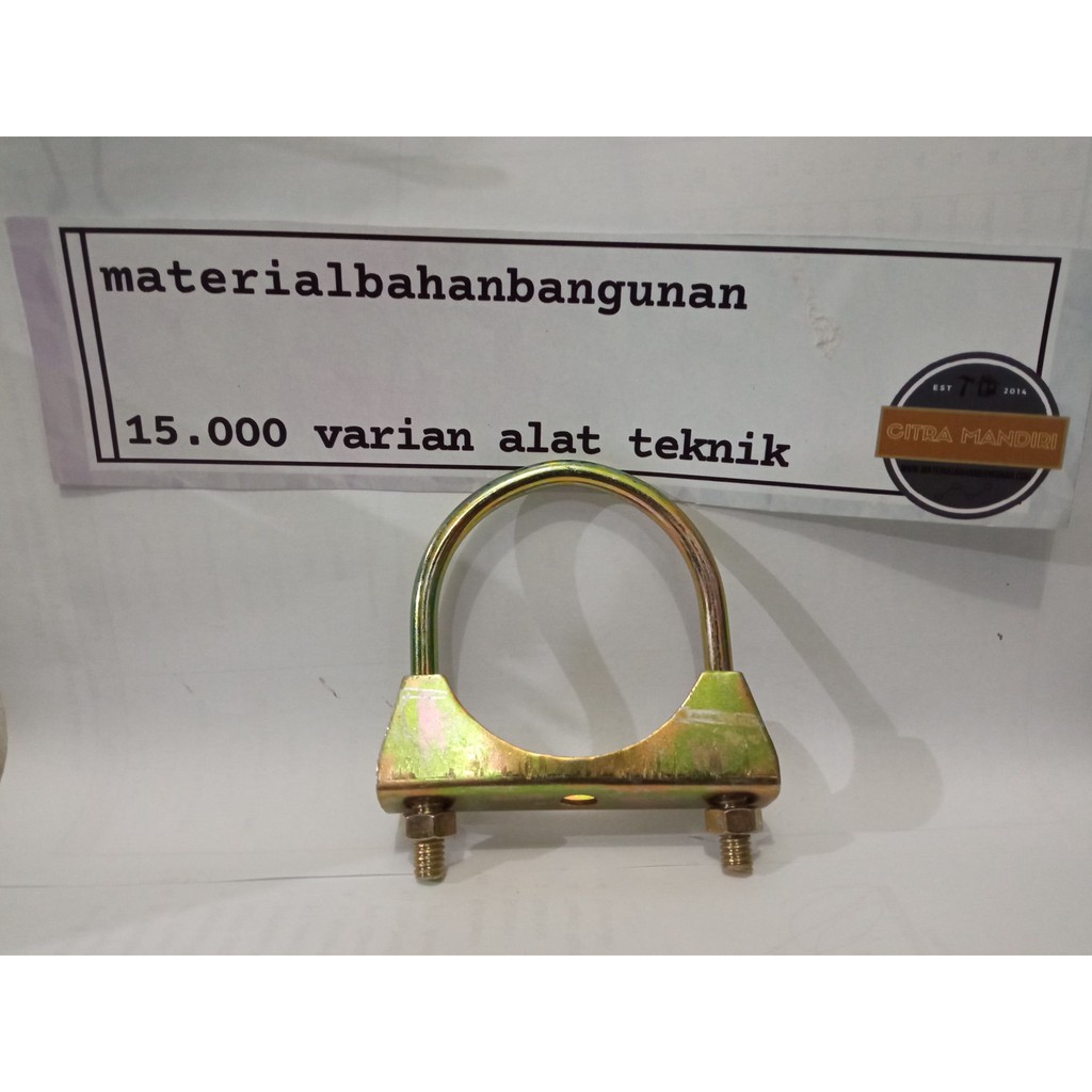 Jual Clamp Knalpot 3 inch Baut U Klem Penjepit Pengencang Pipa Besi ...