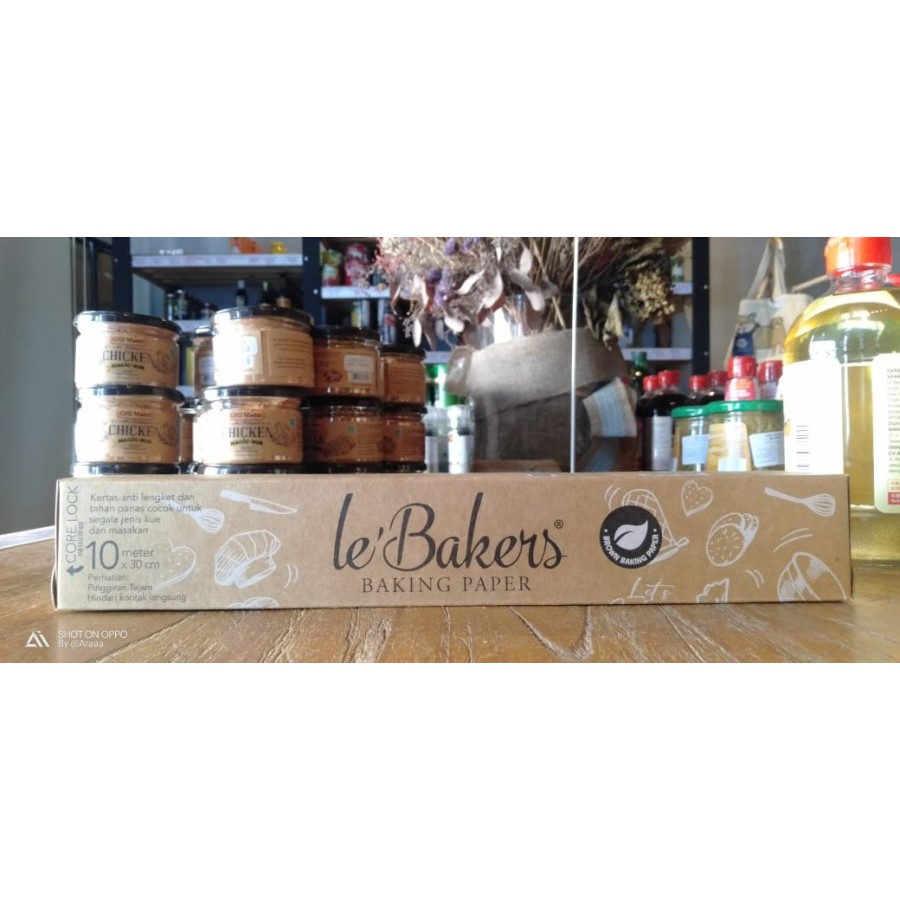 Jual Le Bakers BROWN Baking Paper/Parchment Paper/Kertas Baking 30cm ...