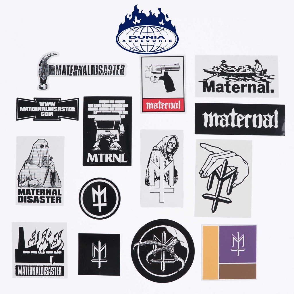 Jual Sticker Distro Maternal 10 pcs / Sticker Brand Maternal Disaster ...