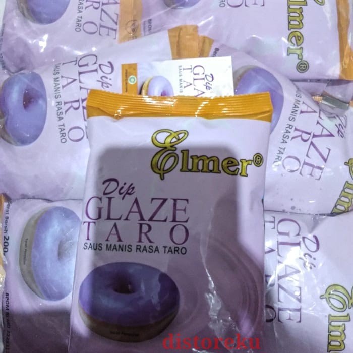 Jual DIP GLAZE ELMER TARO SAUS CAIR TOPPING DONAT MANIS RASA TALAS ...