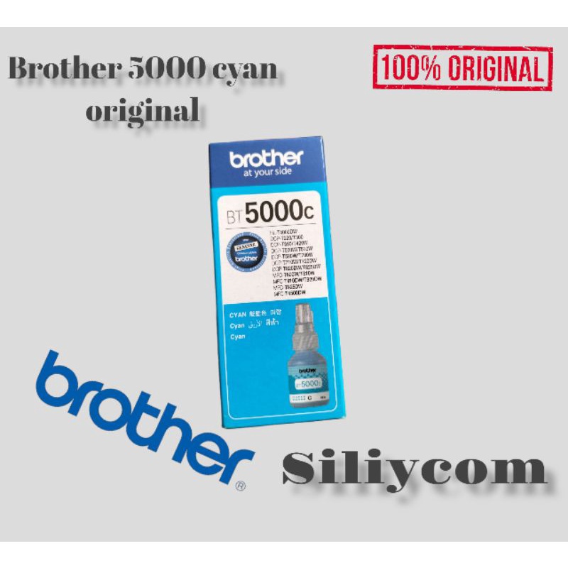Jual tinta brother bt5000c cyan original | Shopee Indonesia