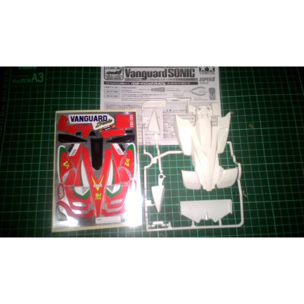 Jual Tamiya Body Kap Plus Decal Vanguard Sonic Premium Super II 2 ...