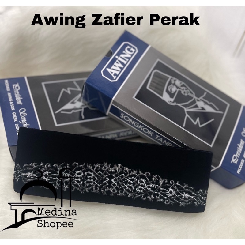 Jual Songkok Awing/ peci Awing / kopiah Awing Zafier perak Original 100 ...