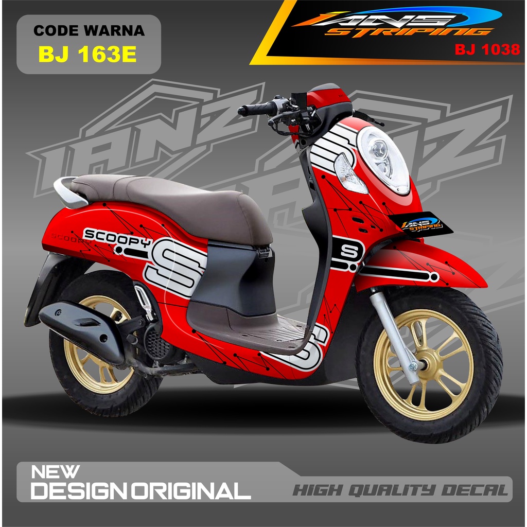 Jual DECAL STICKER SCOOPY FULL BLOK MOTOR / STICKER DECAL HONDA SCOOPY ...