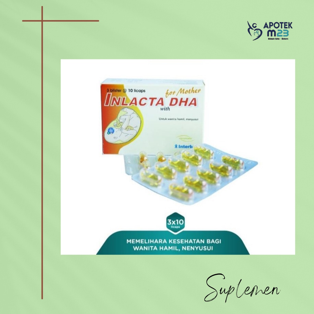 Jual Inlacta DHA selama Kehamilan & Menyusui per strip 10 kapsul ...