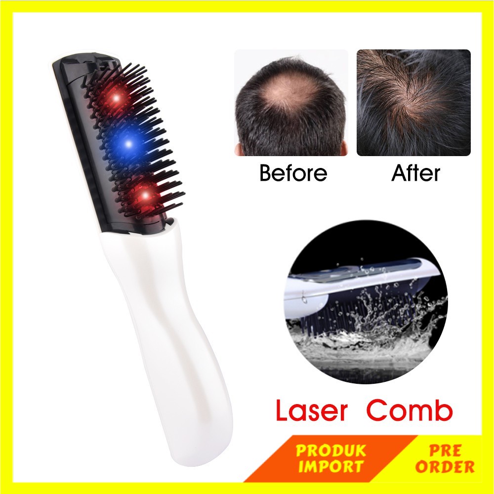 Jual PREORDER [USA Stock] Electric Laser Hair Growth Massage Comb Anti ...