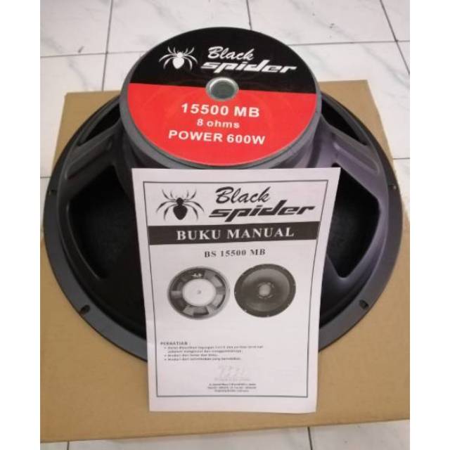 Jual Speaker blackspider 15inch 15in 15 inch 15500 MB black spider ...