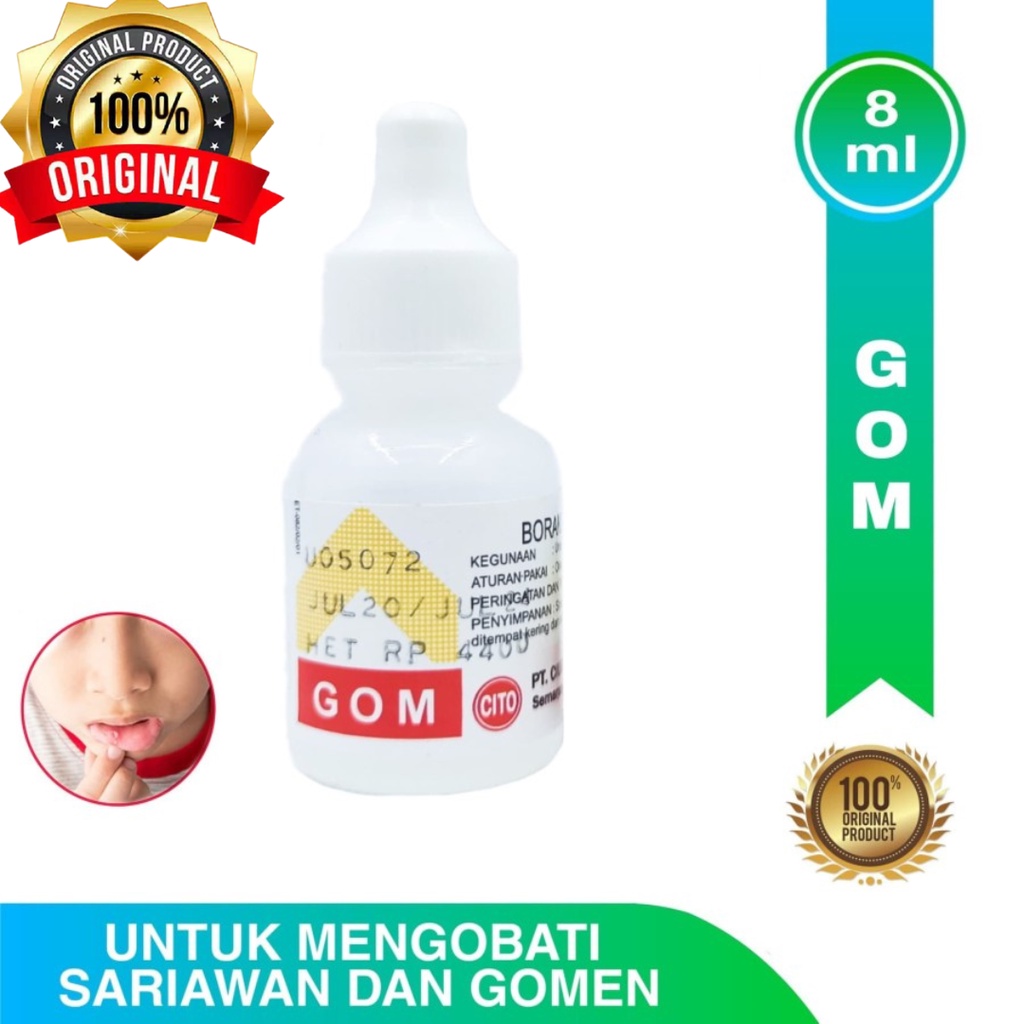 Jual OBAT SARIAWAN MULUT SAKIT TENGGOROKAN RADANG GUSI GOME 8 ML ...