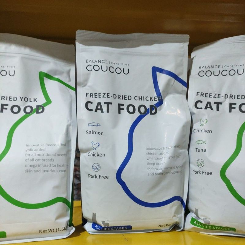 Jual makanan kucing coucou cou cou Adult 1.5kg tuna or chicken tuna or ...