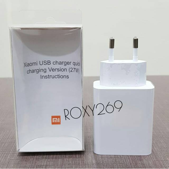 Jual Adaptor Charger Xiaomi 27W 3A 3.0 Fast Charging Adapter Carger ...