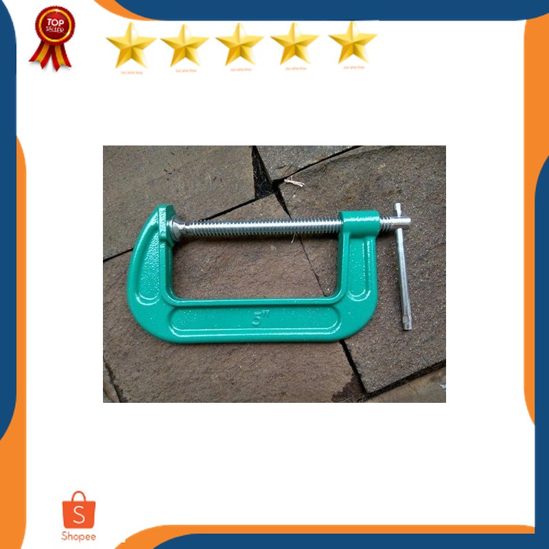 Jual Lagi PROMO Catok C 5" Tenka Jepang Heavy duty / Clamp Besi Tebal ...