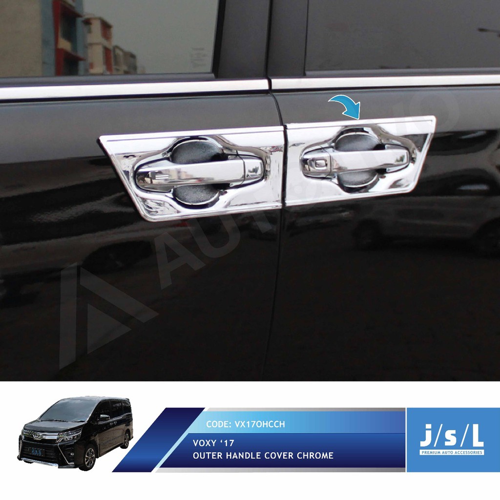 Jual JSL Mangkok Pintu Toyota Voxy 2017 Outer Handle Cover Chrome | Shopee Indonesia
