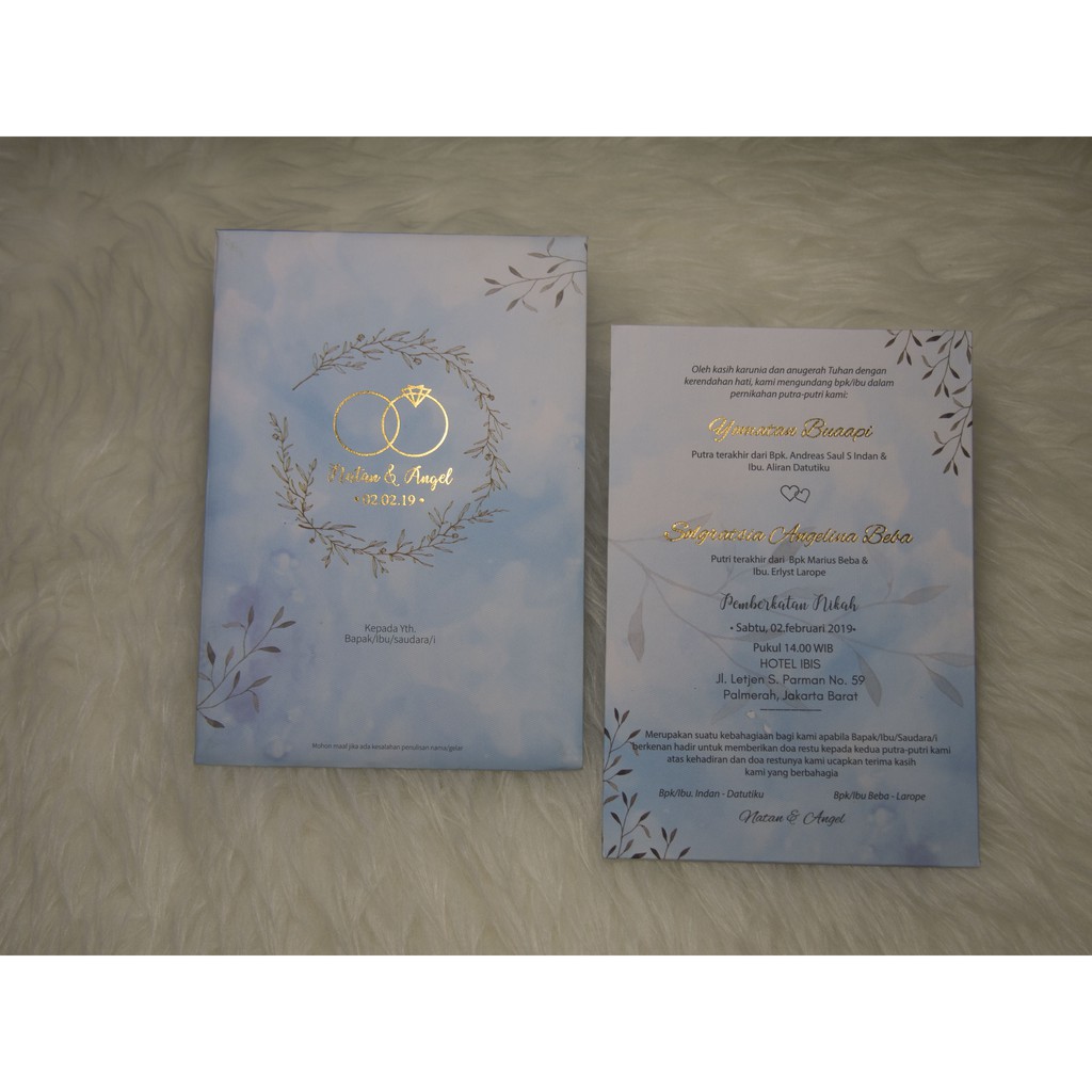 Jual Undangan Pernikahan Hard Cover Potret | Shopee Indonesia