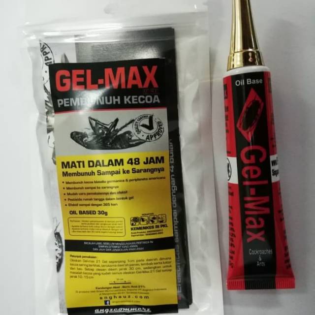 Jual Pembunuh kecoa, pembasmi kecoa, racun kecoa non toxic GEL MAX ...