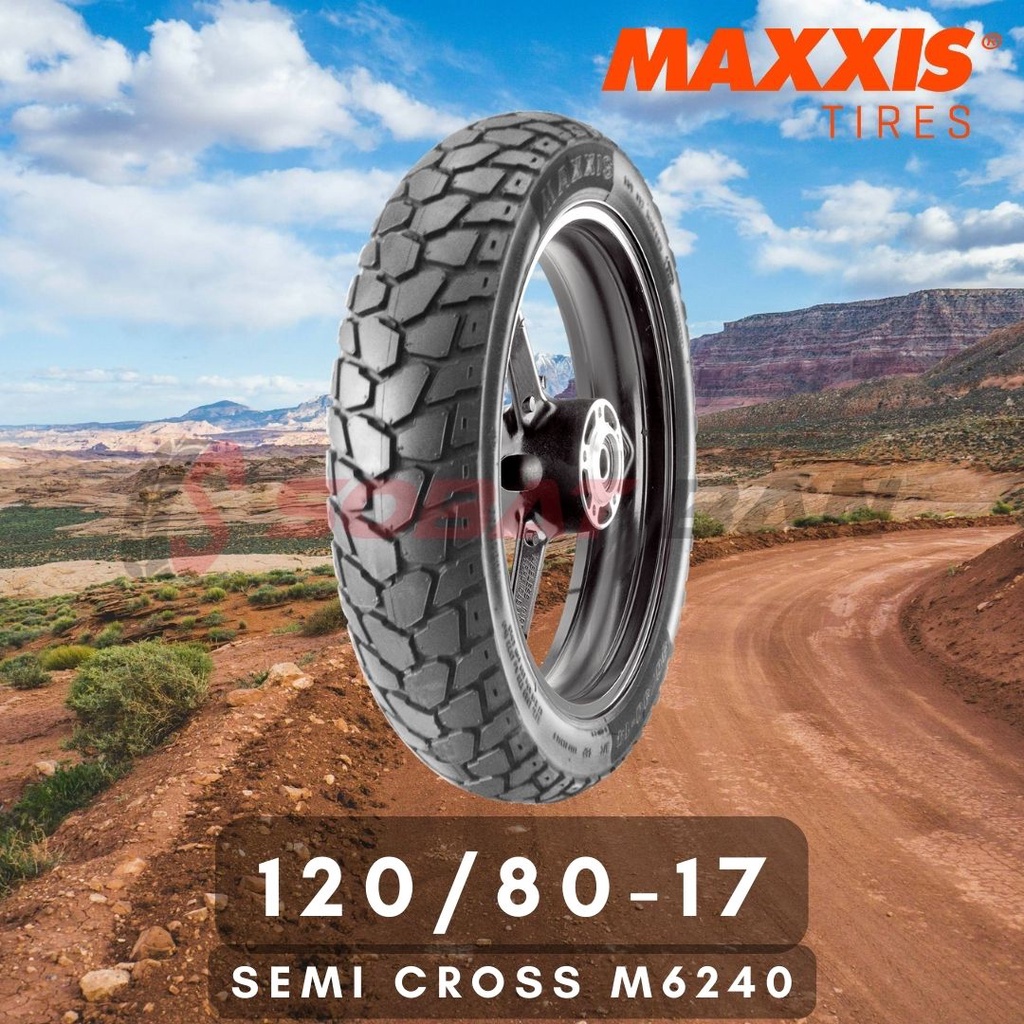 Jual BAN MAXXIS M6240 120/80-17 SEMI CROSS Tubeless || GRATIS PENTIL ...