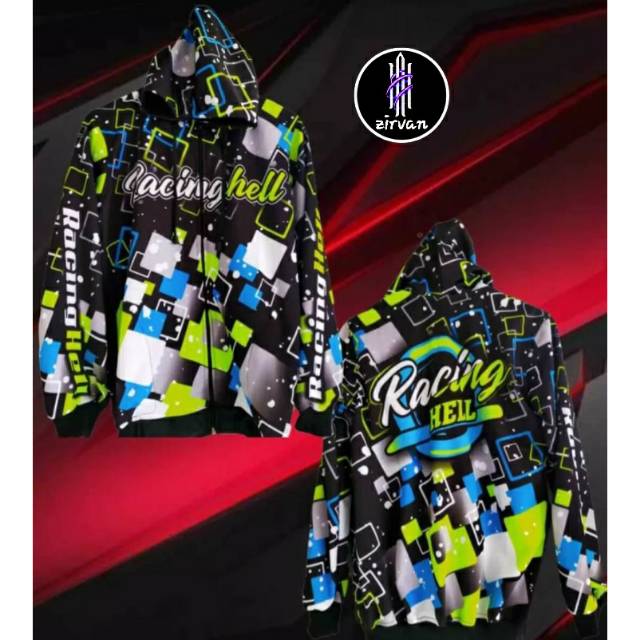 Jual JAKET RACING HELL FULL PRINTING SUBLIMASI | Shopee Indonesia