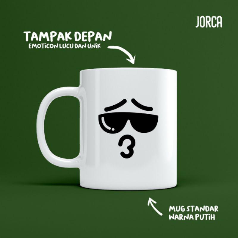 Jual MUG dengan Emoticon Unik dan Lucu Berbagai Ekspresi | Shopee Indonesia