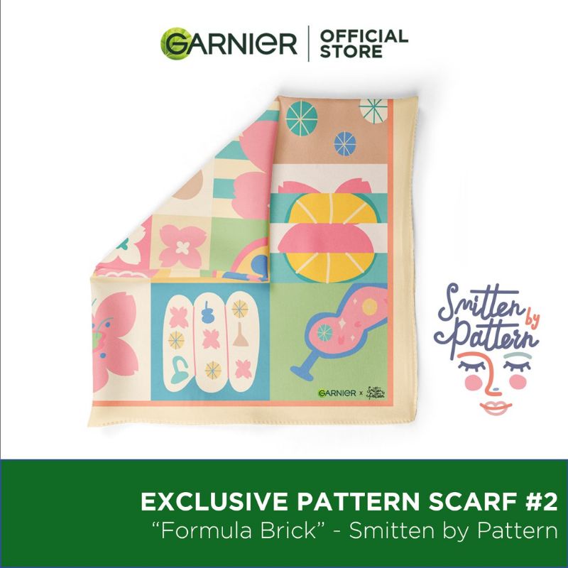Jual Exclusive Smitten by Pattern Scarf #2 "Formula Brick" | Shopee ...