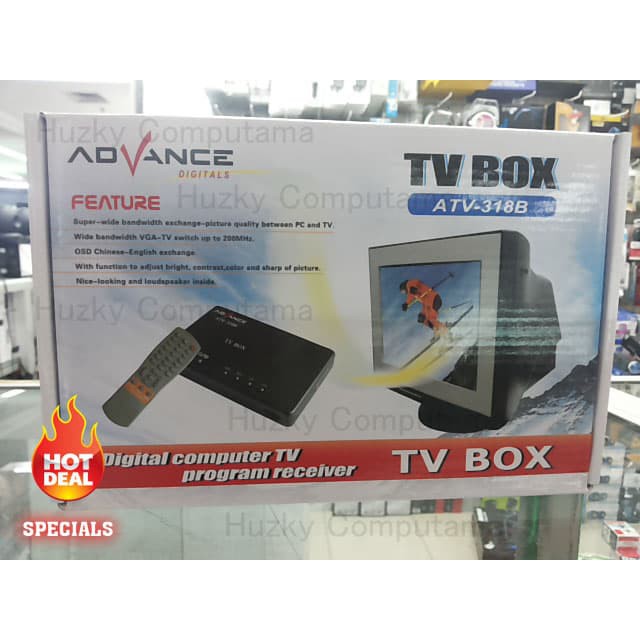 Jual new [TV TUNER Advance] PC TV BOX ATV-318B untuk TV tabung dan LED kualitas terbaik | Shopee ...
