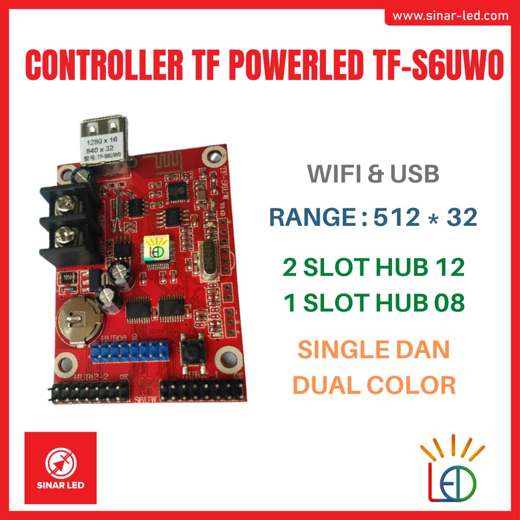 Jual Kontroler LED TF-S6UW0 WIFI POWERLED S6UW0 S6UW | Shopee Indonesia