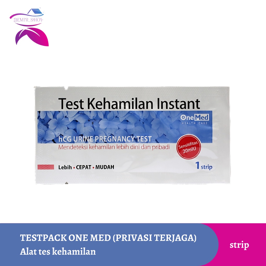 Jual One Med Test Pack Kehamilan / Alat Tes Kehamilan One Med - Strip ...