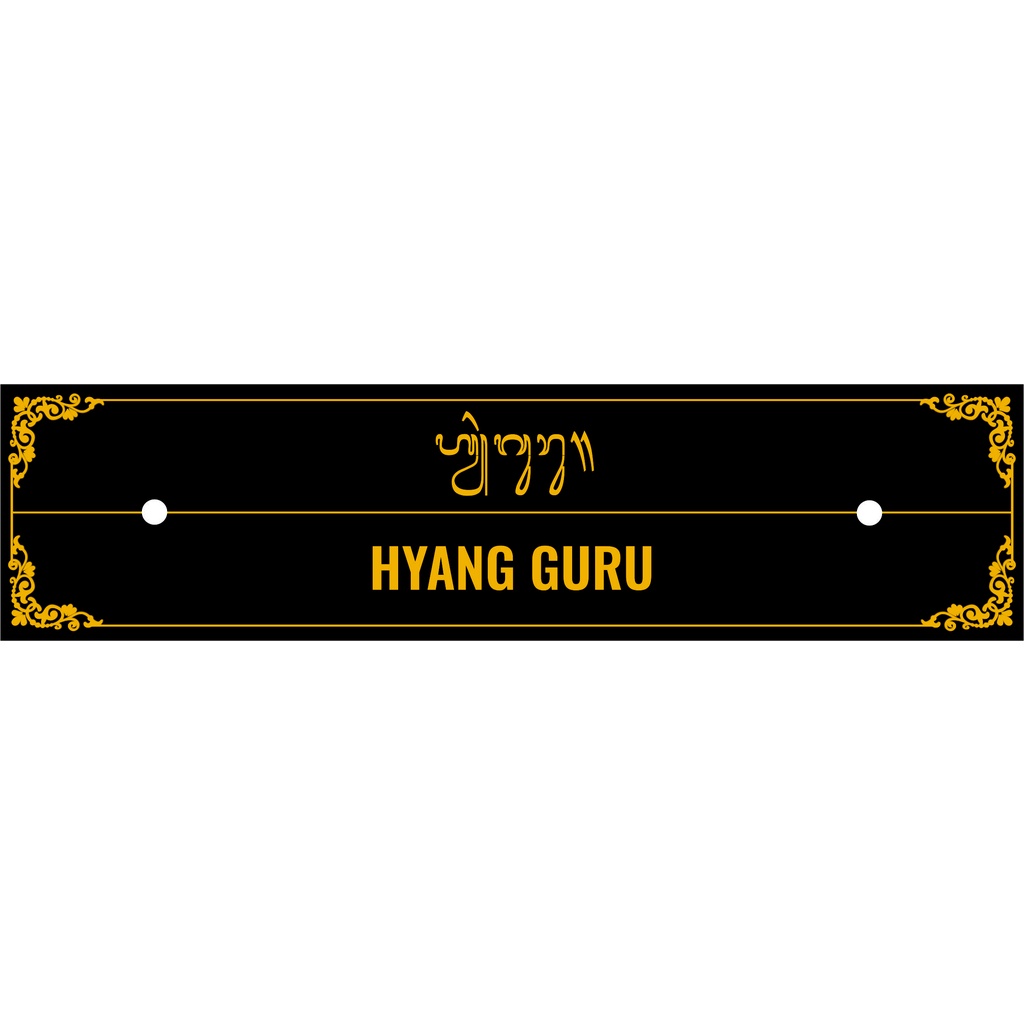 Jual Plang 20cm x 5cm Pura Pelinggih Merajan Jalan Aksara Bali Murah ...