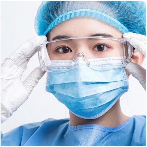 Jual Kacamata Safety Glasses Pelindung APD Bening Anti Virus | Shopee ...