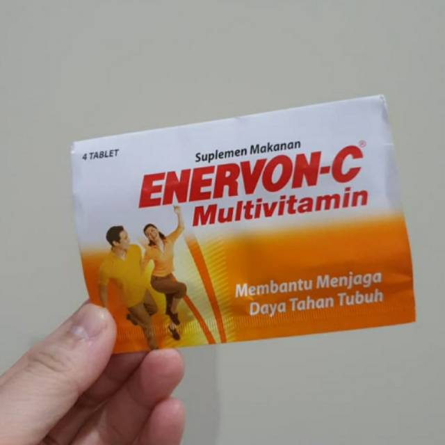 Jual Enervon-C enervon C multivitamin strip isi 4 tablet | Shopee Indonesia