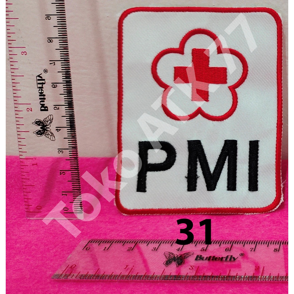 Jual Logo Badge Bordir Emblem PMI Palang Merah Indonesia READY STOCK ...