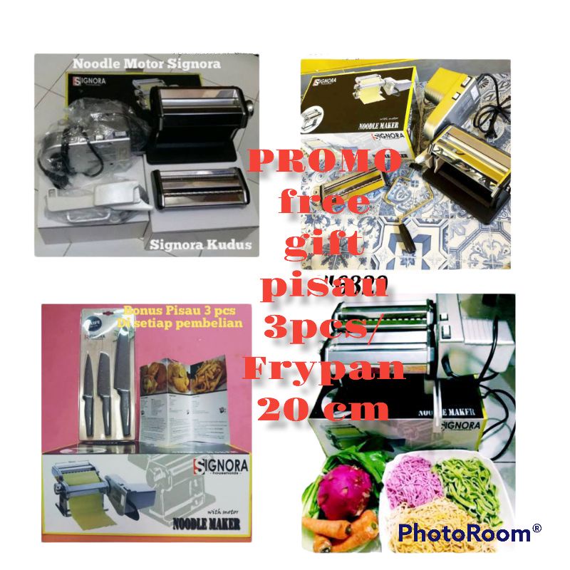 Jual Noodle-Motor-Maker-Signora-bonus-Frypan-20cm | Shopee Indonesia