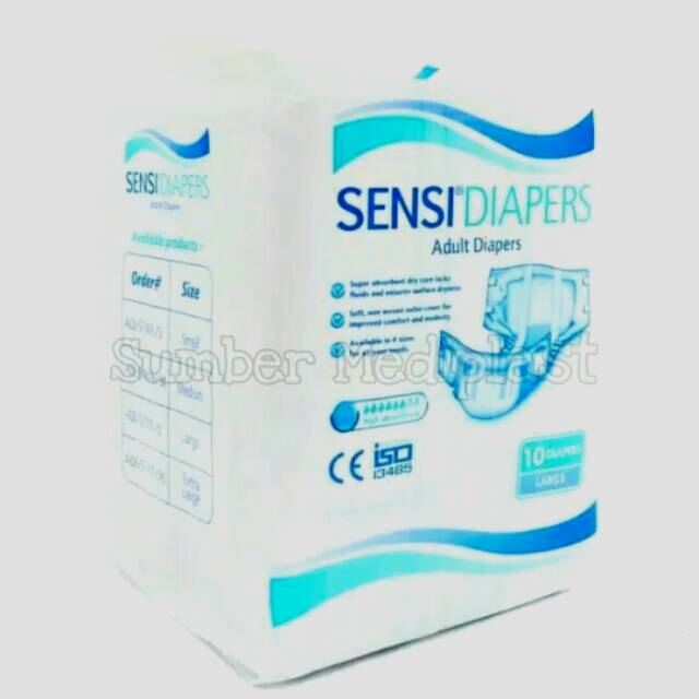 Jual SENSI DIAPERS ADULT SIZE L ISI 10 / POPOK DEWASA | Shopee Indonesia