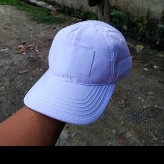 Jual Topi PDL Putih Polos Topi Velcro Tactical Topi bdu | Shopee Indonesia