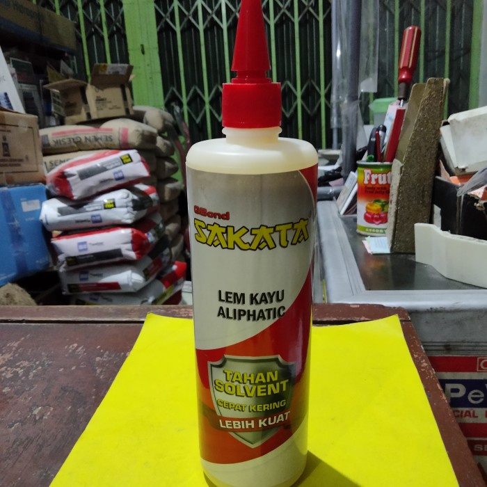 Jual lem kayu Aliphatic Qbond sakata lem serbaguna tahan solven 500 ...