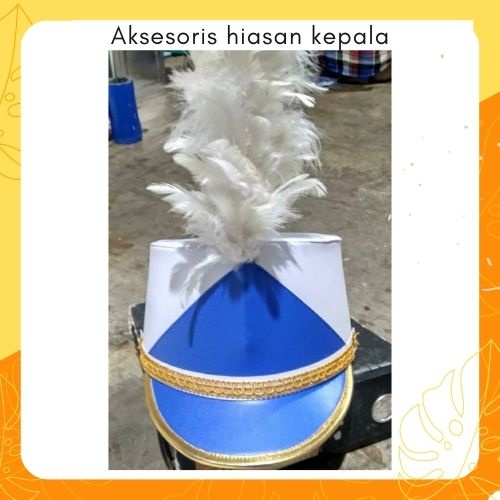 Jual Aksesoris Topi Mayoret Dari Bulu Ayam Jepun Hiasan Kepala Drumband ...