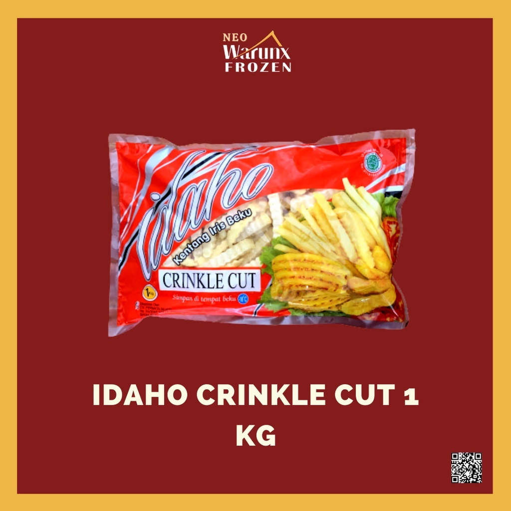 Jual Idaho Kentang Goreng Crinkle Cut Berat 1kg [HALAL] | Shopee Indonesia
