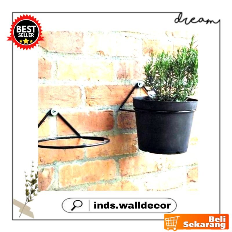 Jual Rak Pot Bunga Tempel Dinding Besi Murah Jawatimur / Rak Pot Bunga ...