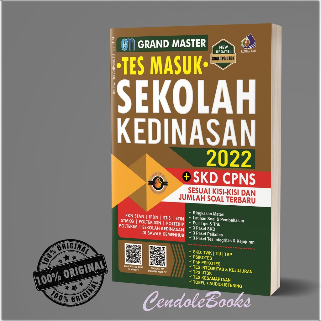 Jual BUKU GRAND MASTER TES MASUK SEKOLAH KEDINASAN 2022 - Ika Siwi Tira ...