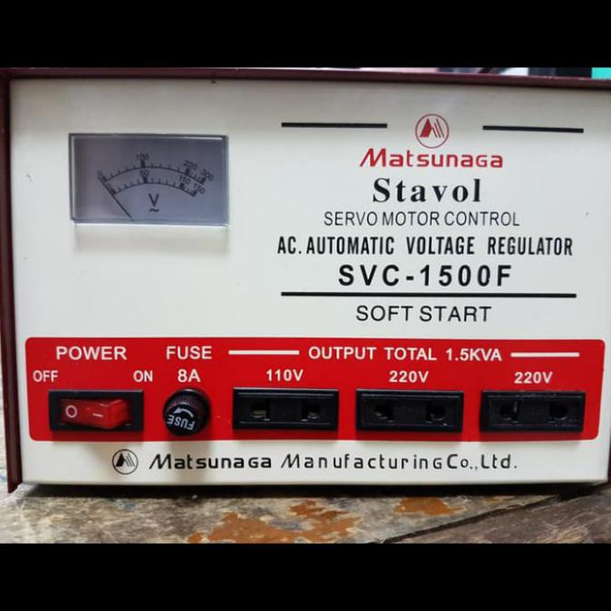 Jual HARGA SPESIAL Stavol Stavolt Stabilizer 1500 Watt MATSUNAGA (Servo ...