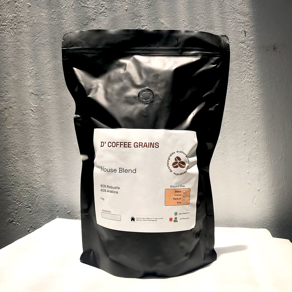 Jual House Blend Espresso Arabica & Robusta 1 kg - (Biji Kopi) | Shopee ...