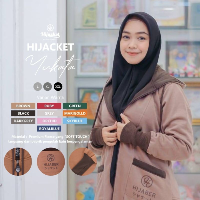 Jual HIJACKET JAKET WANITA JAKET MUSLIMAH HIJABER PERTAMA DI INDONESIA | Shopee Indonesia
