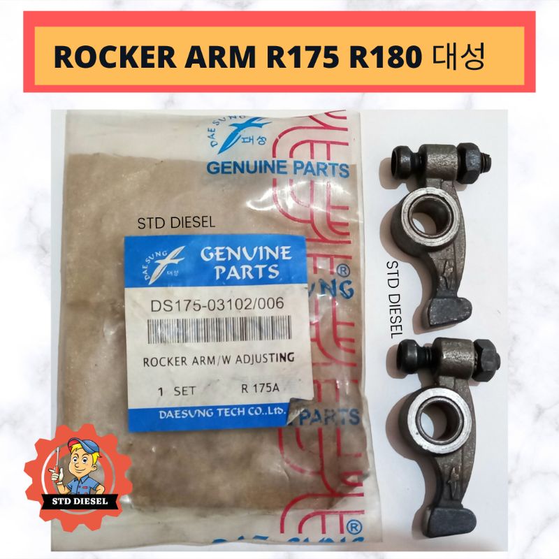 Jual ROCKER ARM SET TEMPLAR SET R175 R180 7 8 HP PK DAESUNG AREM ...