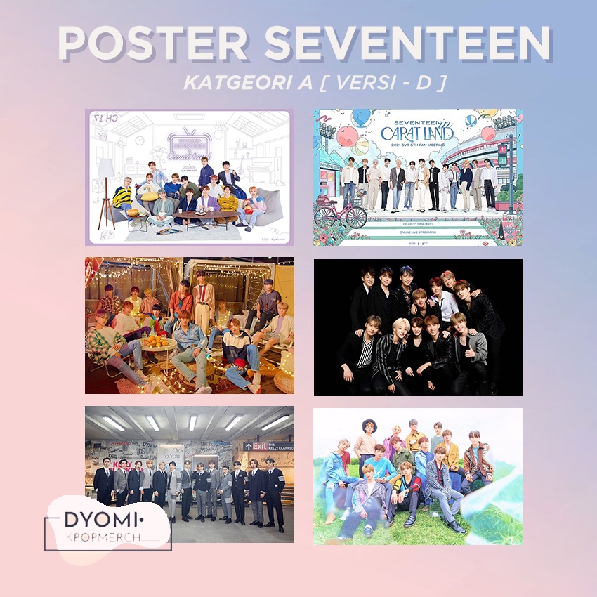 Jual POSTER SEVENTEEN, POSTER KPOP, SVT, CARAT, SEVENTEEN MERCH, KOREAN ...