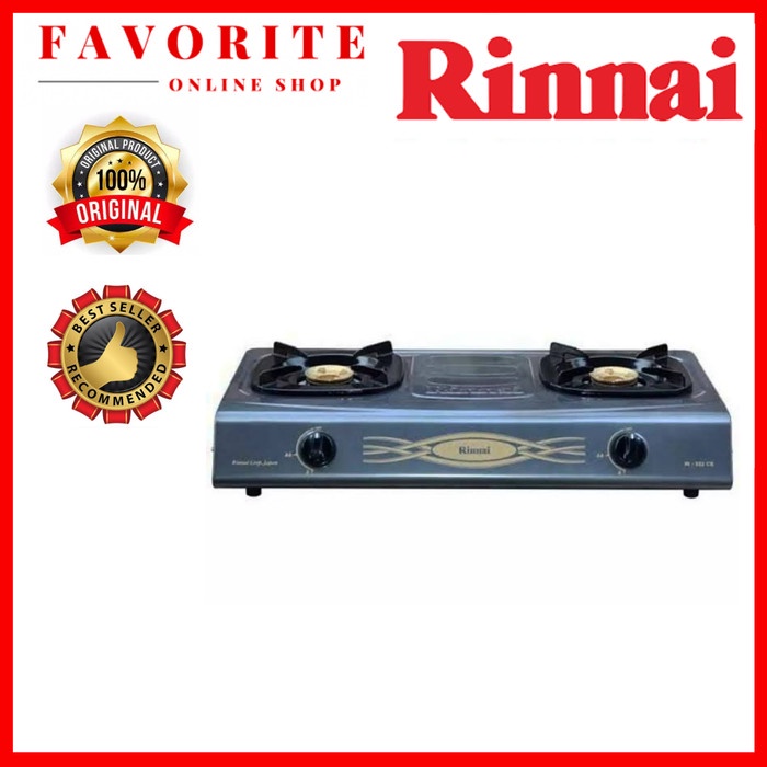 Jual KOMPOR GAS RINNAI RI 522 CE ORIIGNAL KOMPOR 2 TUNGKU RI-522CE RI522CE | Shopee Indonesia