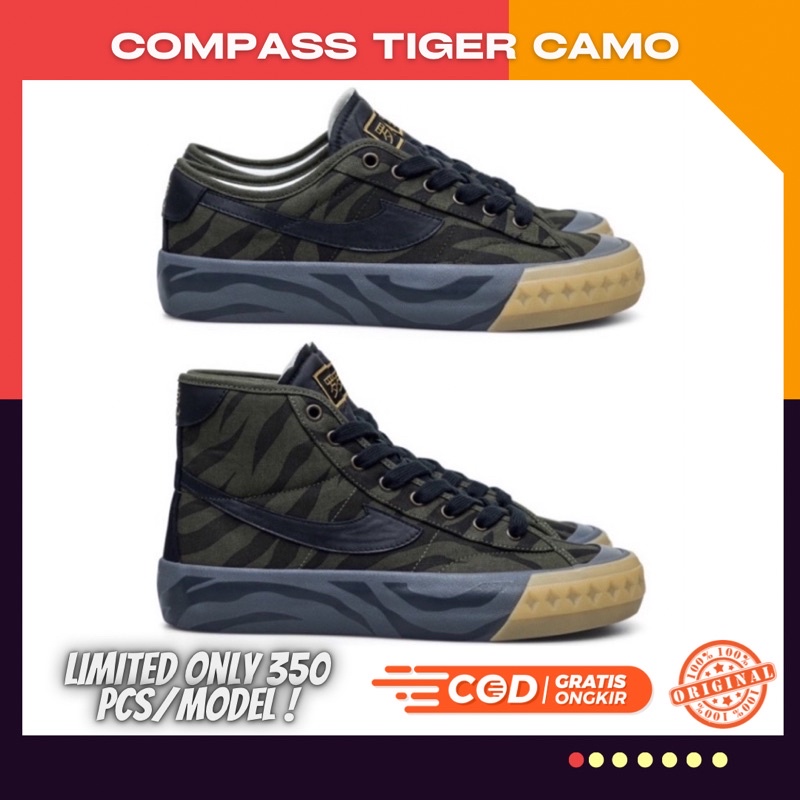 Jual Compass Tiger Camo Low/High (BNIB) | Shopee Indonesia