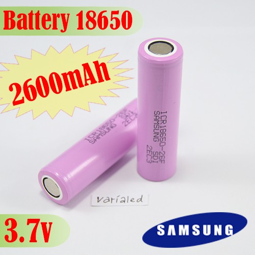 Jual Battery Original Samsung ICR18650-26F 2600mAh SDI 2600 18650 3.7V ...