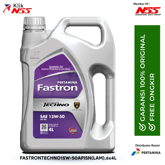 Jual Oli Mobil Pertamina FASTRON TECHNO 15W-50 4 Liter | Shopee Indonesia