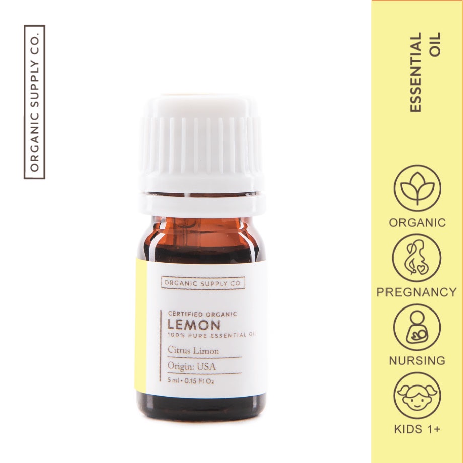 Jual Organic Supply Co. Lemon Essential Oil - Natural Cleaner & Immune Booster | Pure ...