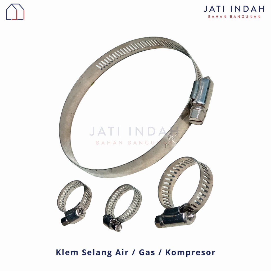 Jual Klem Cincin Selang Air Kompor Gas Kompresor Aluminium Ukuran