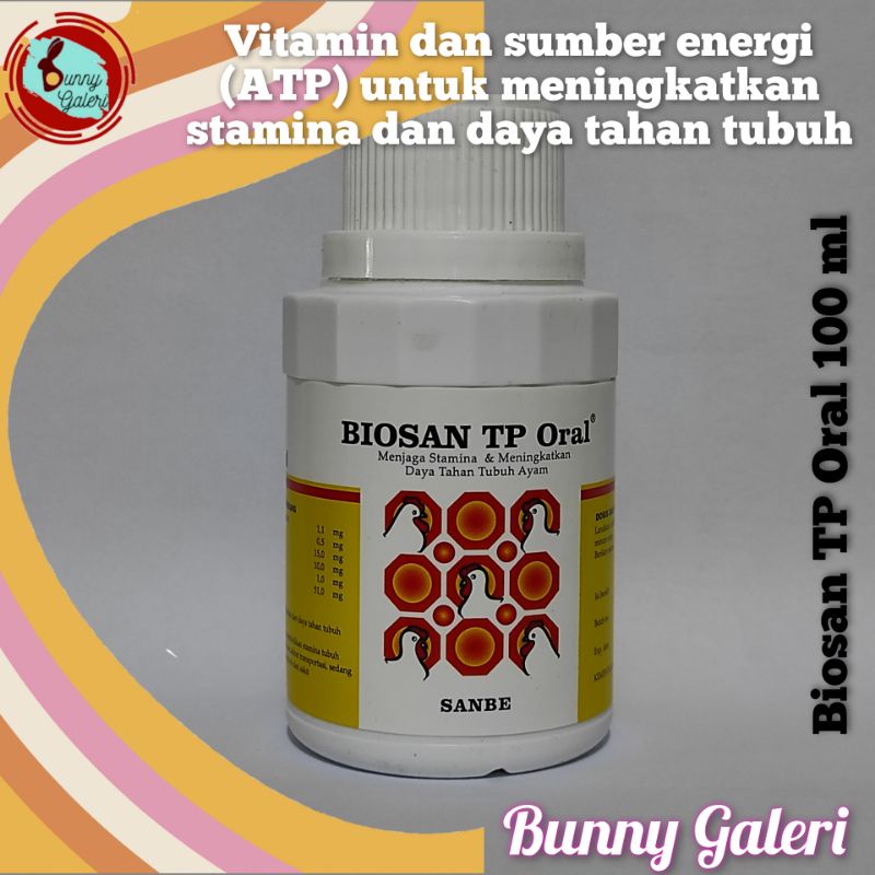 Jual BIOSAN TP ORAL 100 ml, ATP dan Multivitamin untuk menjaga stamina ...