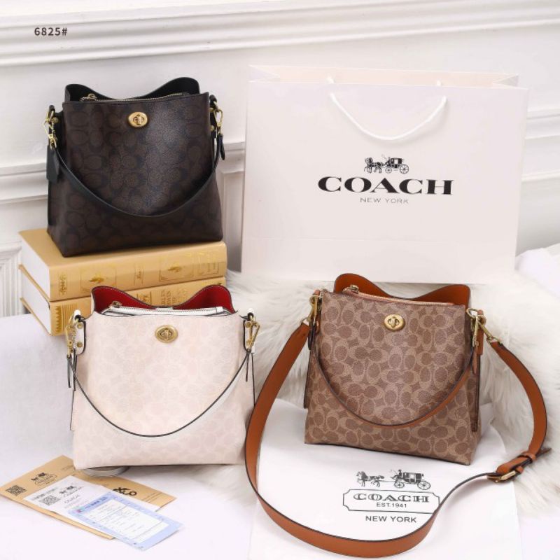 Jual Coach Charlie Bucket Bag in Signature #6825/1902 | Shopee Indonesia